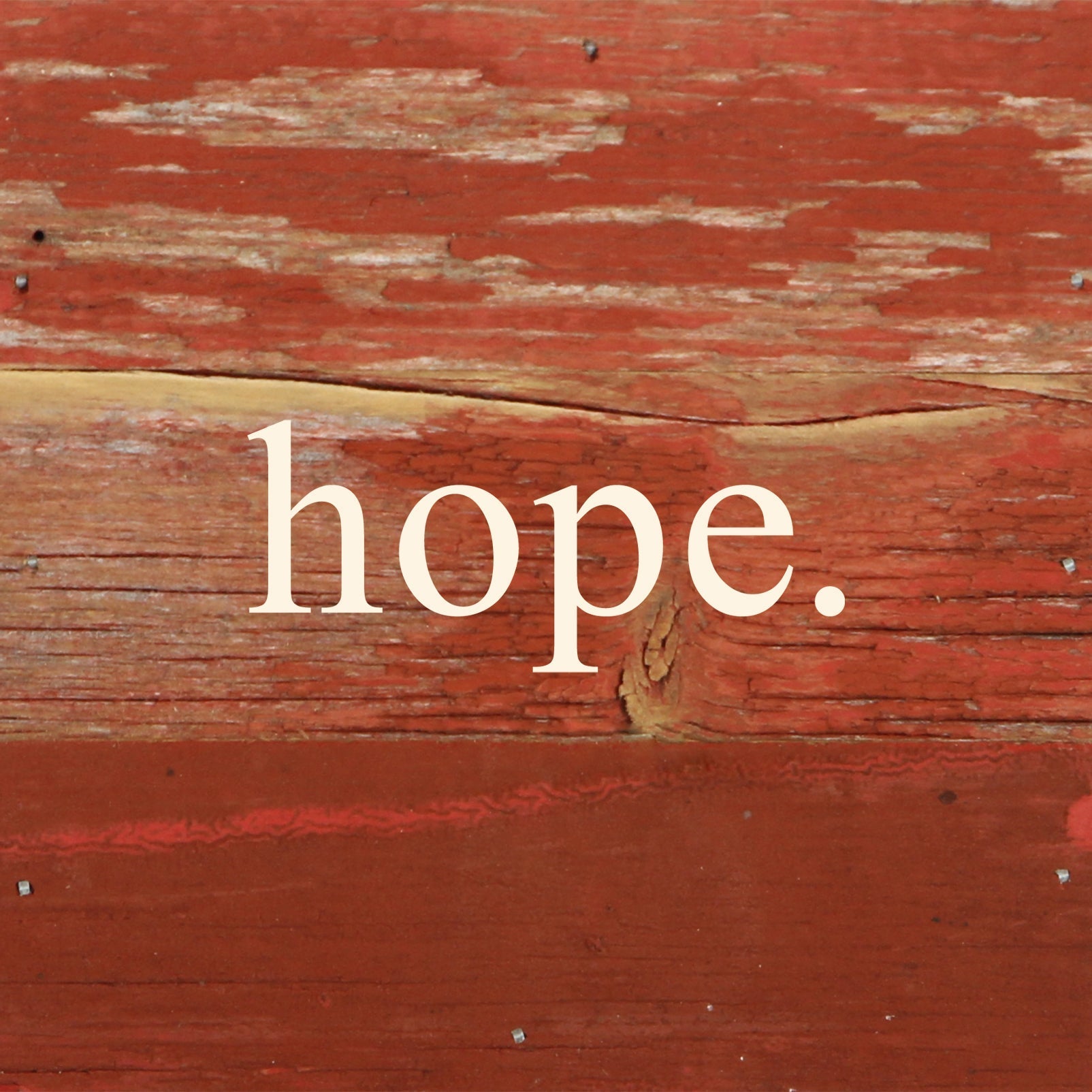 hope / 6"x6" Reclaimed Wood Sign – usastrong.IO