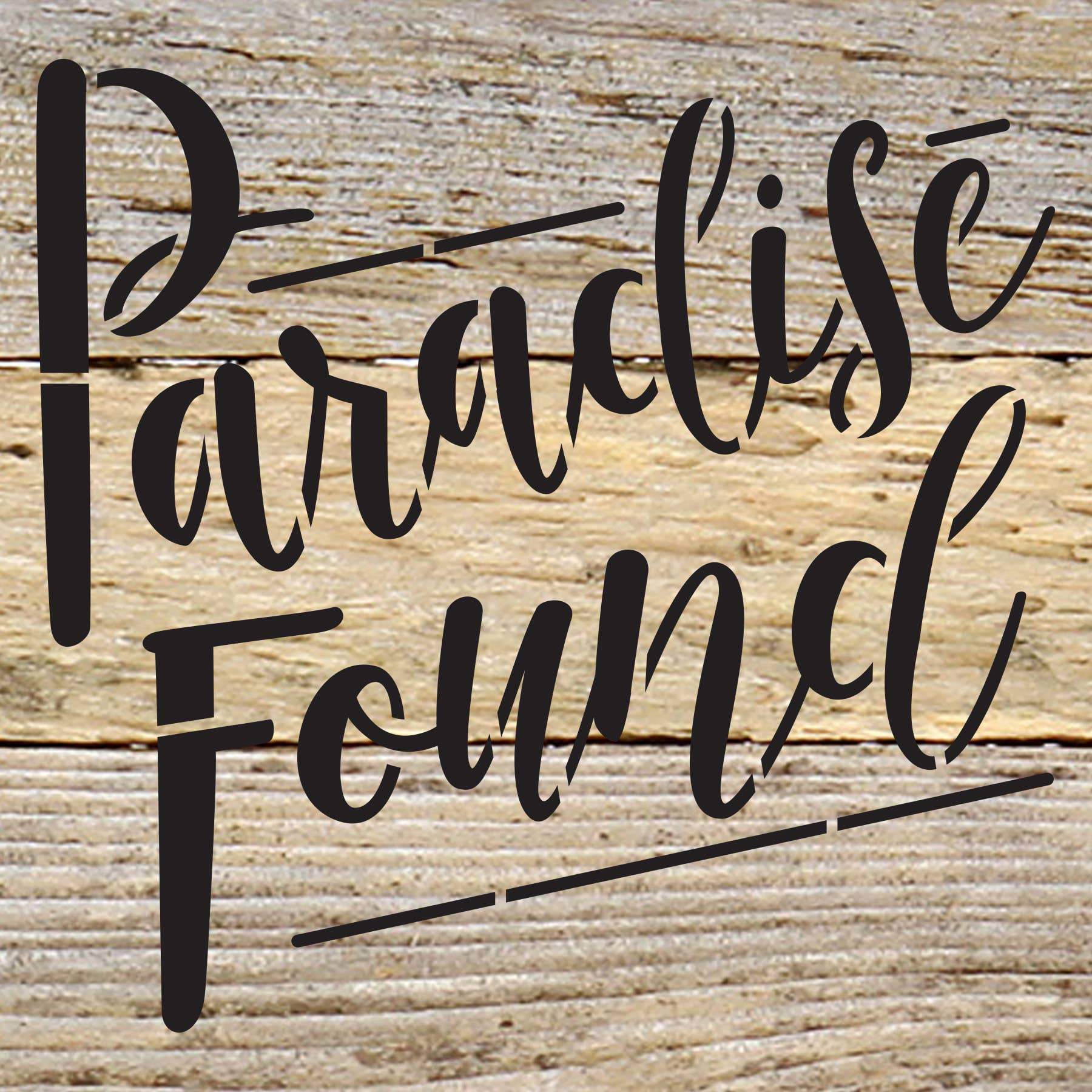 Paradise Found / 6"X6" Reclaimed Wood Wall Sign – usastrong.IO